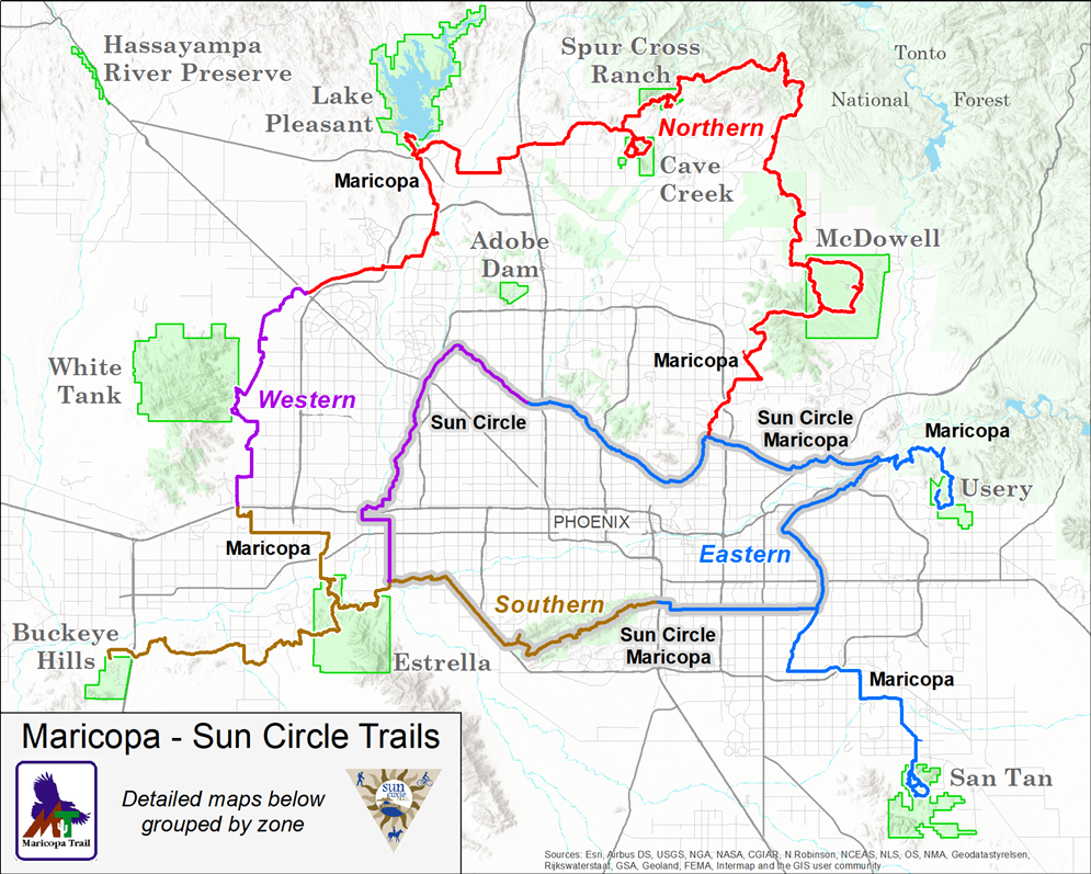 Trail Maps - Maricopa Trail | Maricopa County Parks & Recreation